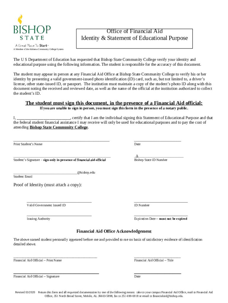 The U S Department of Education has requested that Bishop State ...