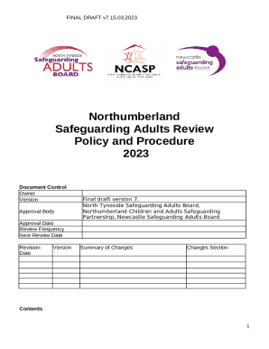 Report a Safeguarding Adult Concern Doc Template | pdfFiller