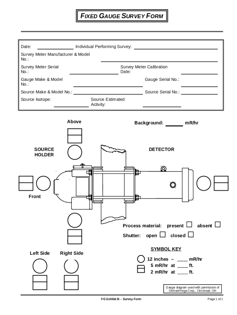 Fixed Gauges Inspection Checklist Doc Template | pdfFiller