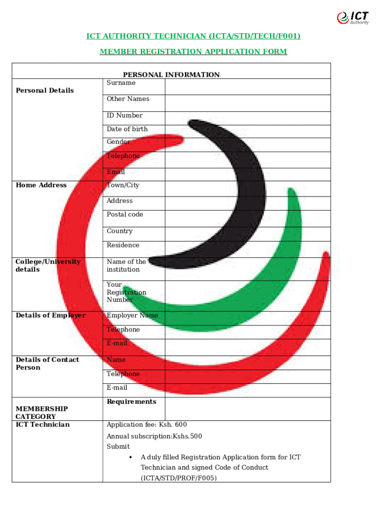 ICTA-Professionals-Registration-.pdf - ICT ... Doc Template | pdfFiller