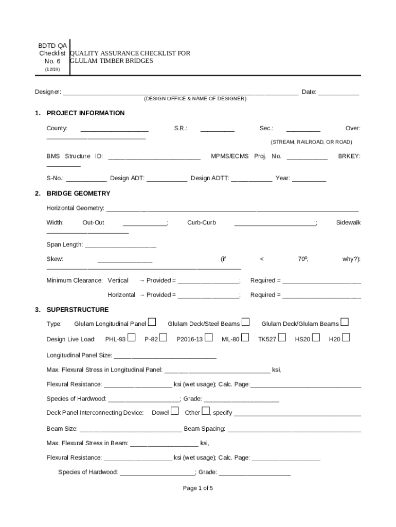 Hardwood Glulam Timber Bridge Design Standard BLC- ... Doc Template ...