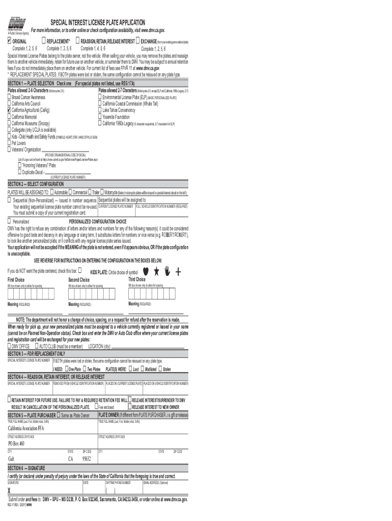 Fillable Online 2016-2024 Form CA DMV REG 17 Fill Online, Printable ... Fillable Online 2016-2024 Form CA DMV REG 17 Fill Online, Printable ...