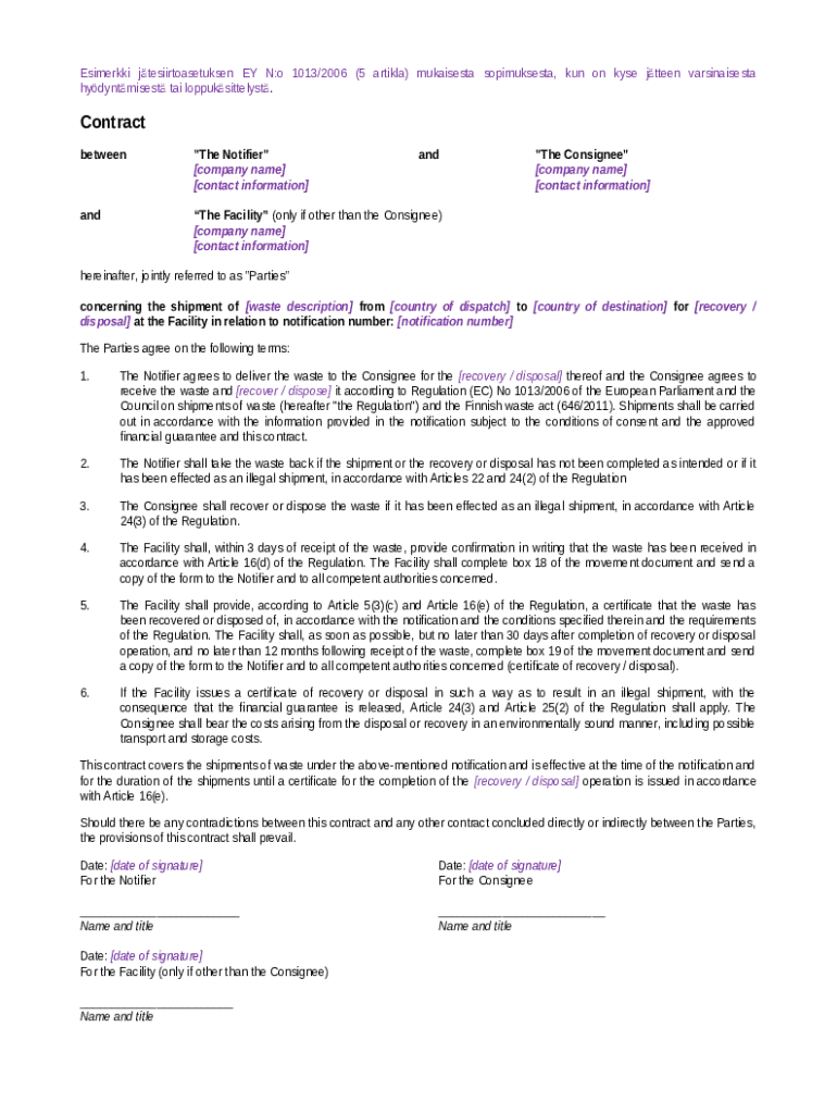 annex vii (green listed waste) Doc Template | pdfFiller