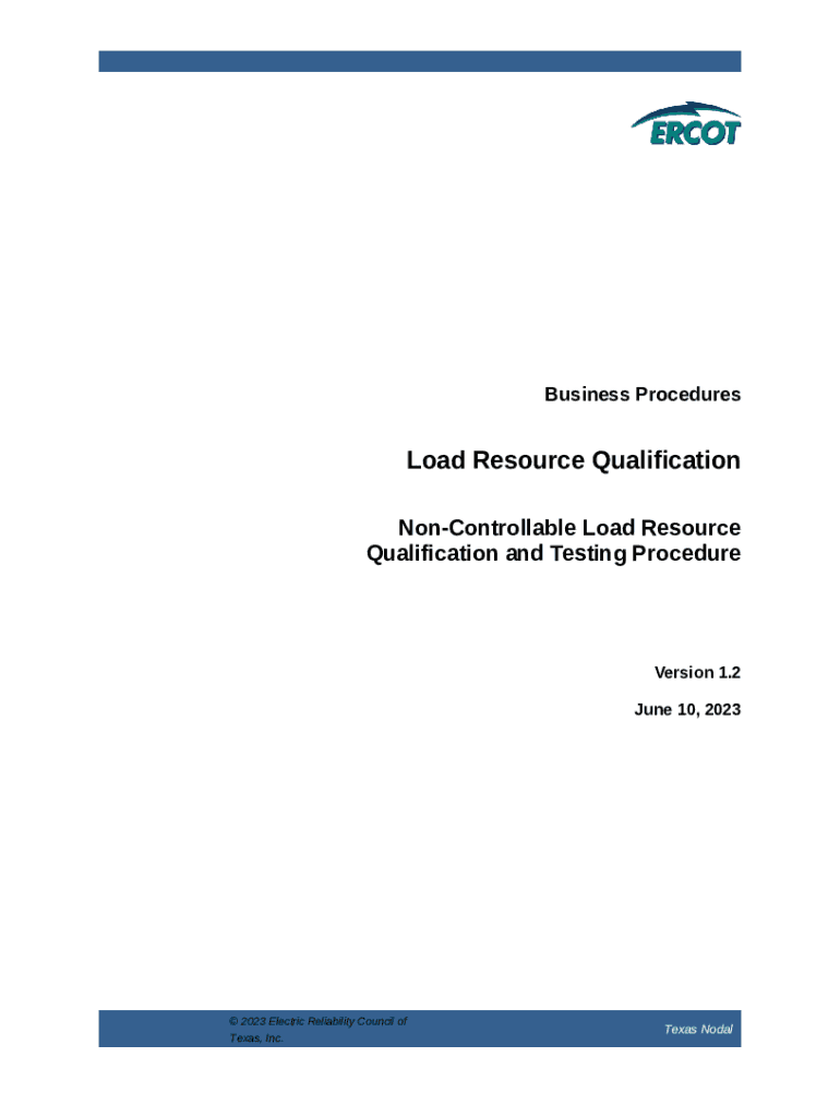 Texas Nodal- ERCOT.com Doc Template | pdfFiller