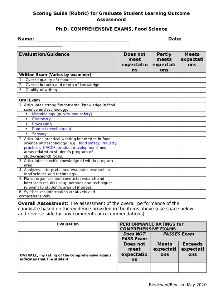 Rubric for Portfolio-Based Assessment of Prior Learning - fshn ifas ufl ...