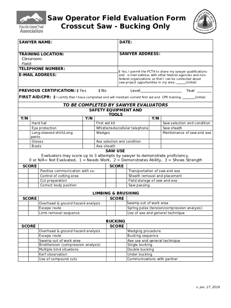 A.T. Saw Safety Program Doc Template | pdfFiller