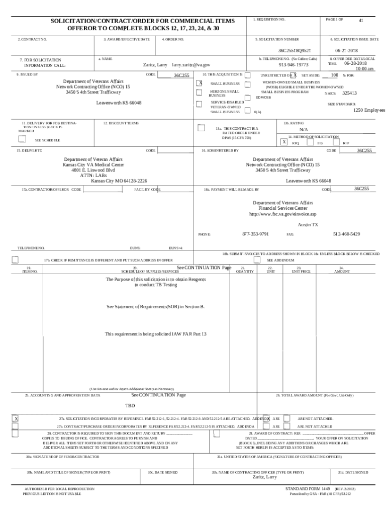 b.1 section contract administration data - VA Vendor Portal Doc Template | pdfFiller
