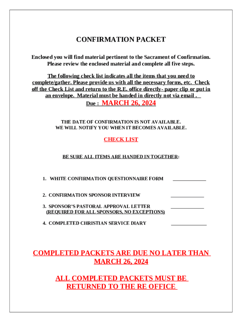 The 5 Spiritual Effects of the Sacrament of Confirmation Doc Template ...