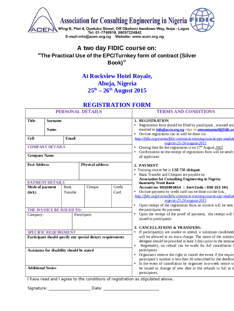Understanding the FIDIC EPC/Turnkey Contract Programme Doc Template ...