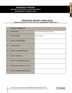 Doctoral Re-Application Progress Report 2023 - uct ac Doc Template | pdfFiller