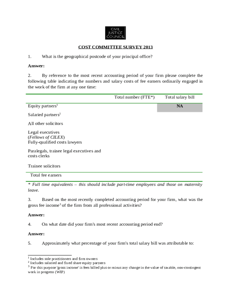 Review of Civil Litigation Costs: Preliminary Report Doc Template ...
