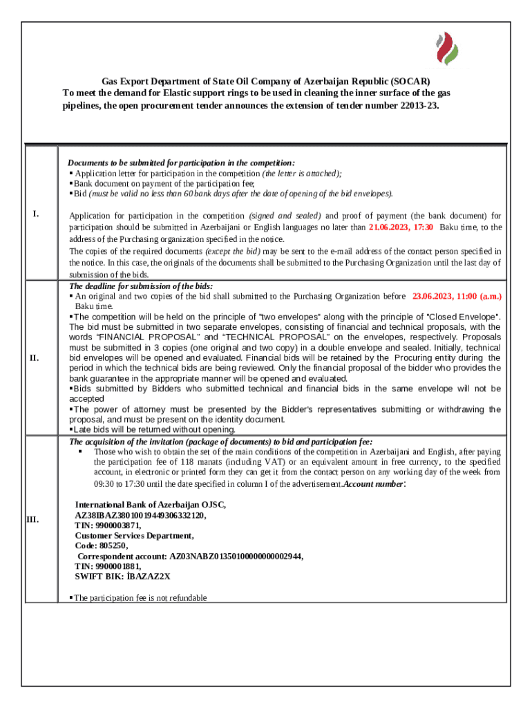 State Oil Company of the Azerbaijan Republic (SOCAR) Doc Template ...