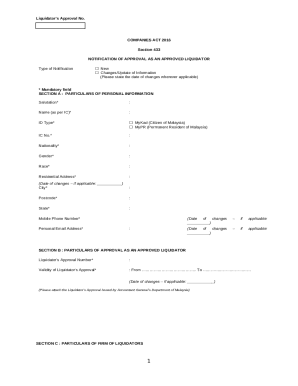 Dissolution, Voluntary Winding Up and Striking Off a ... Doc Template | pdfFiller