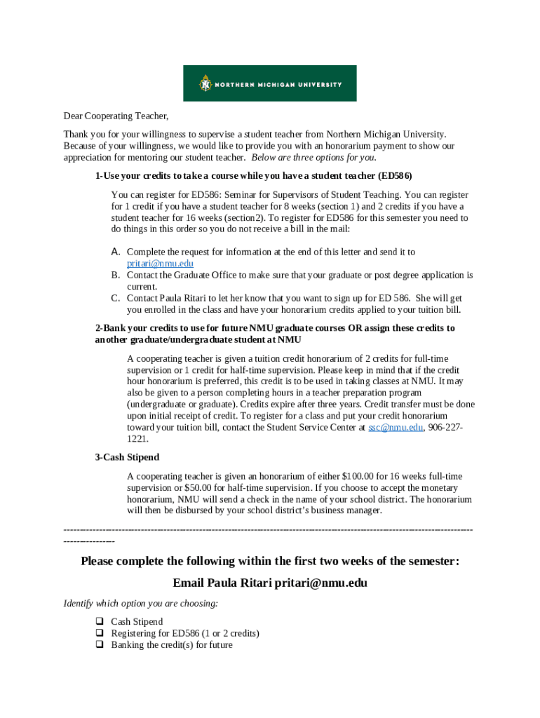 An Open Letter to my Cooperating Teacher Doc Template | pdfFiller