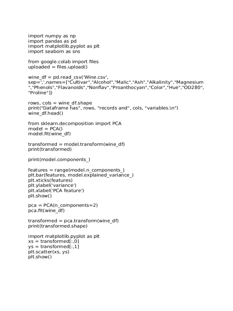 import pandas as pd Doc Template | pdfFiller