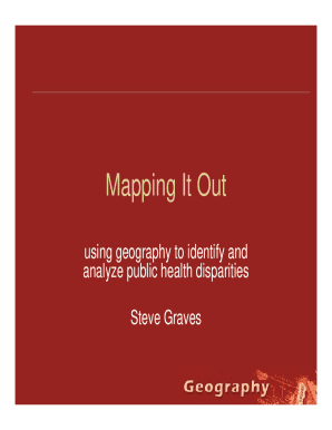 Fillable Online Mapping It Out using geography to identify and analyze ...