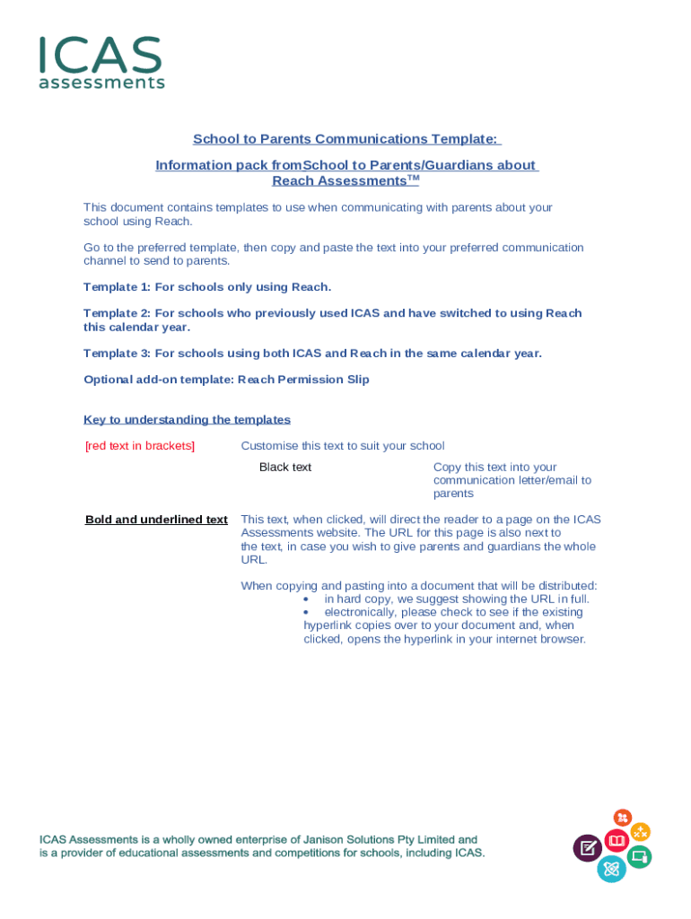 Parent Communication Template as a Tool to Demonstrate ... Doc Template ...
