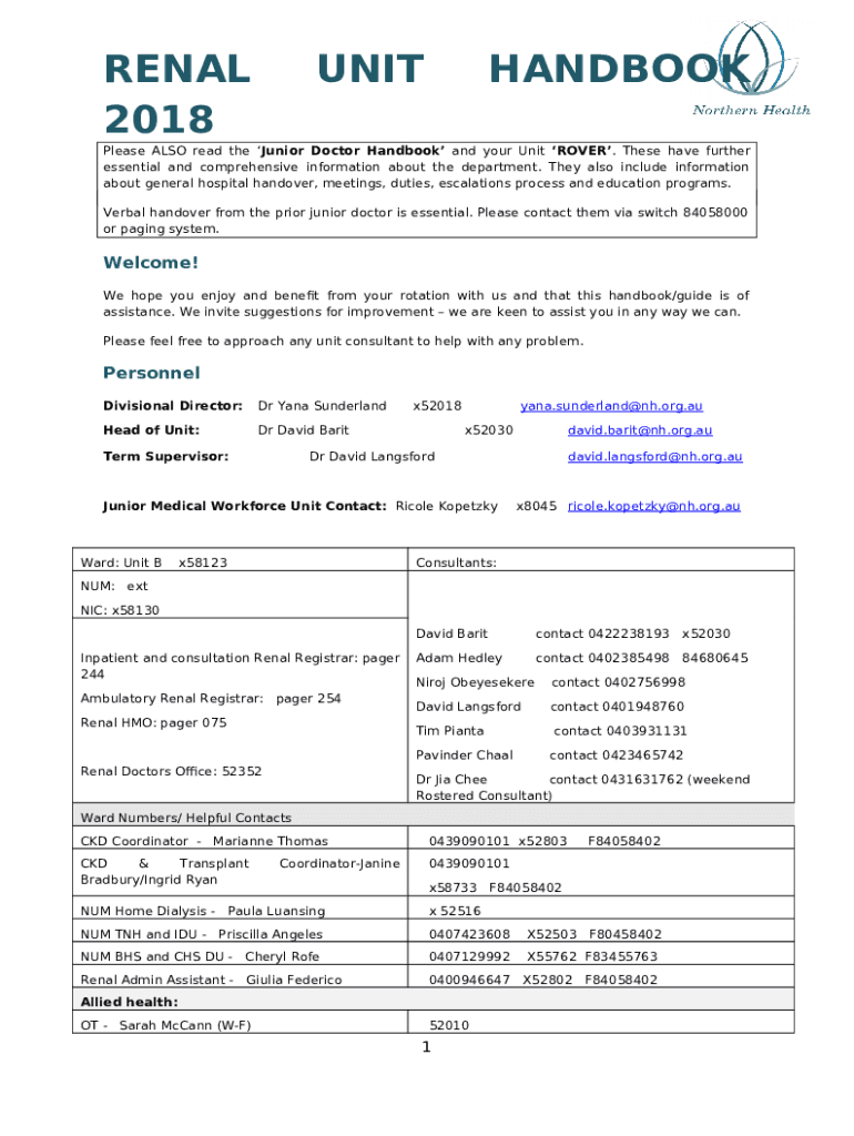 emergency observation unit handbook Doc Template | pdfFiller