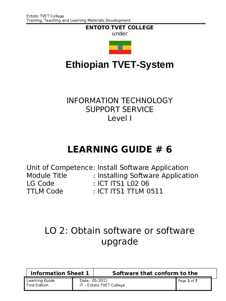 Installing Software Application.doc - Entoto TVET College... Doc ... Installing Software Application.doc - Entoto TVET College... Doc ...