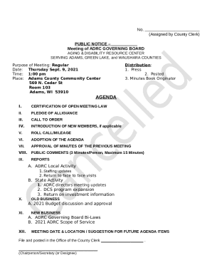 PUBLIC NOTICE - Doc Template | pdfFiller