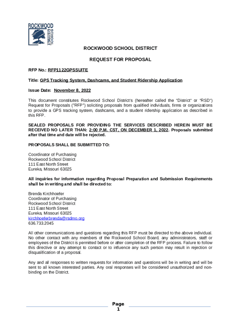 Title: GPS Tracking System, Dashcams, and Student Ridership Application ...