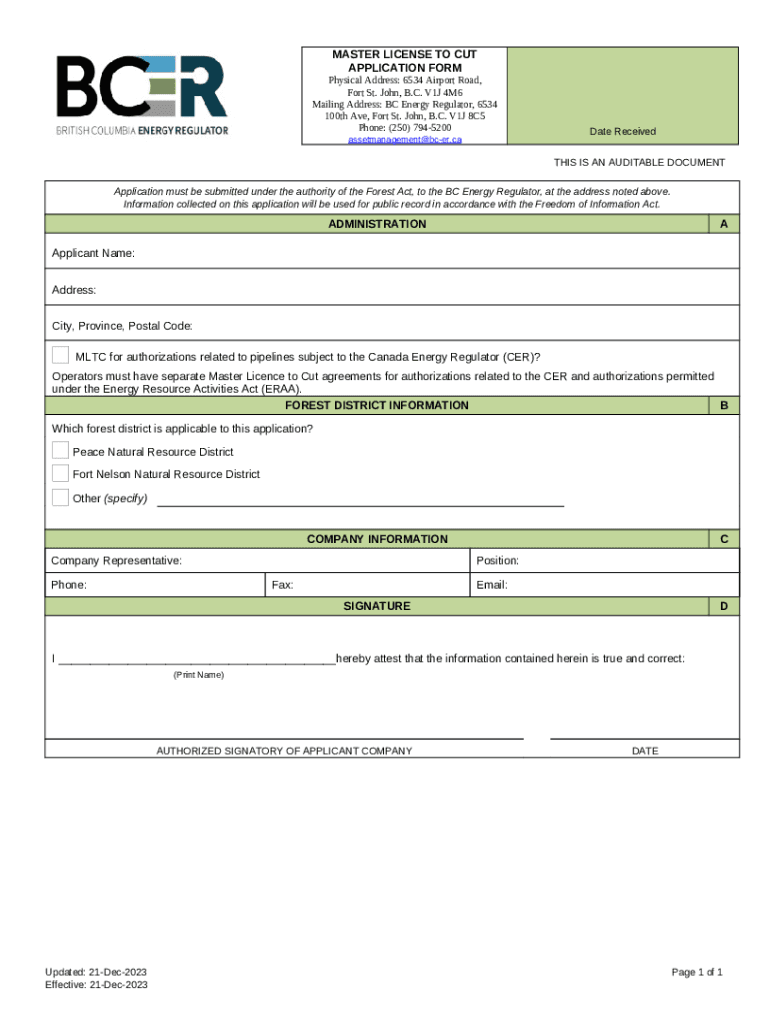OCCUPANT LICENCE TO CUT CUT AND REMOVE ... Doc Template | pdfFiller