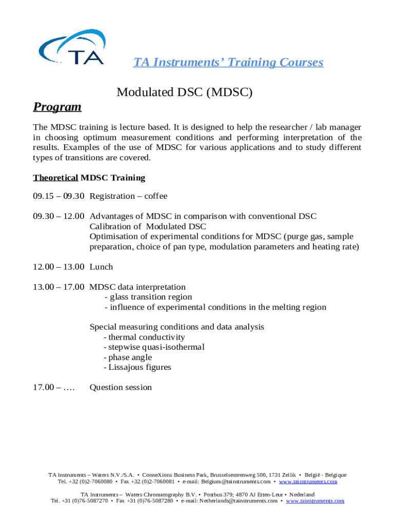 Application of Differential Scanning Calorimetry (DSC) and ... Doc ...