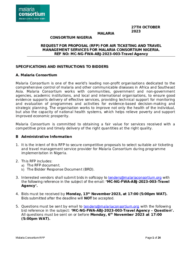 request for proposal (rfp) for air ticketing and travel ... - etenders ...