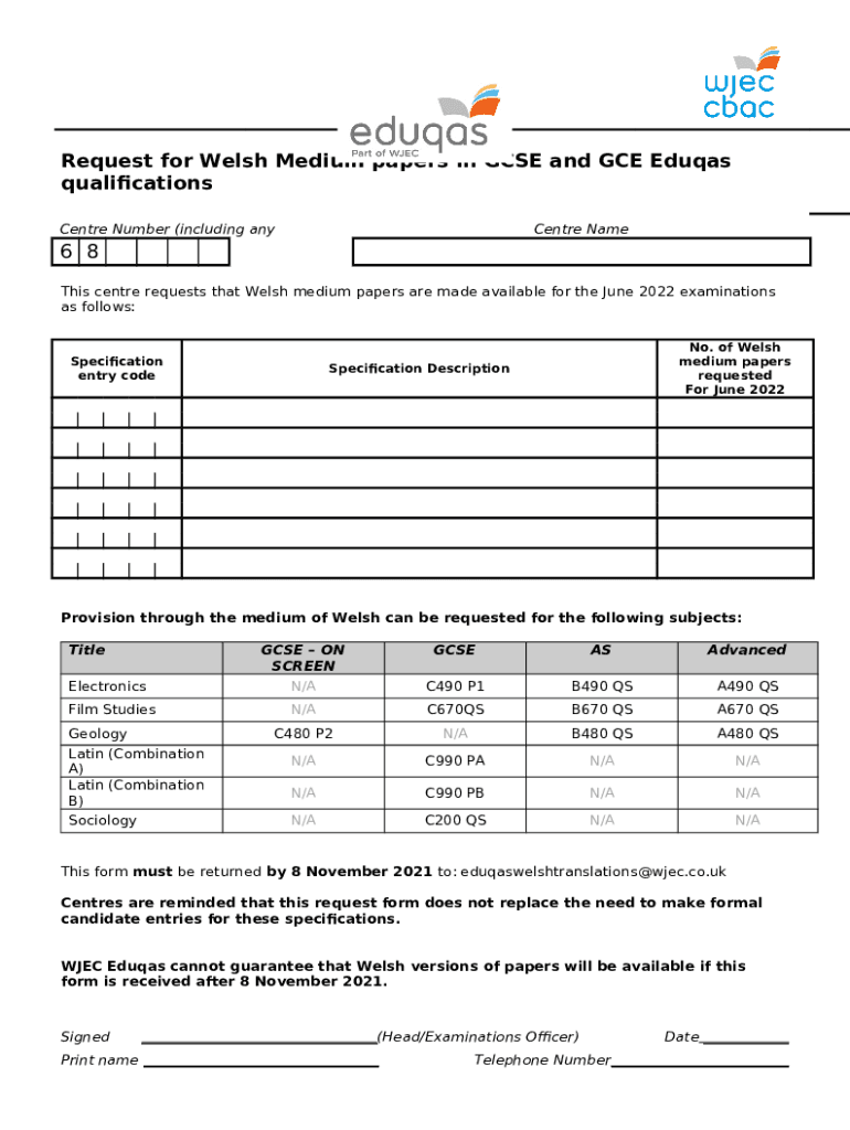 wjec-guide-to-results-and-appeals- ... Doc Template | pdfFiller