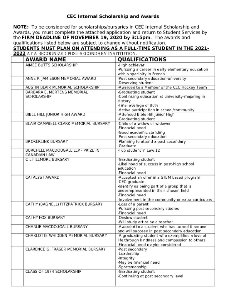 Guide to AwardSpringYour scholarship and bursary plat Doc Template | pdfFiller