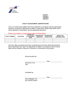 Project Development Process Manual: Utility Adjustments - ftp dot state ...