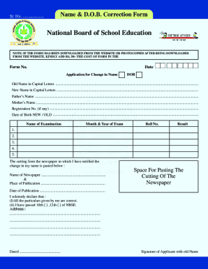 Fillable Online Name & D.O.B Correction form.cdr Fax Email Print ...