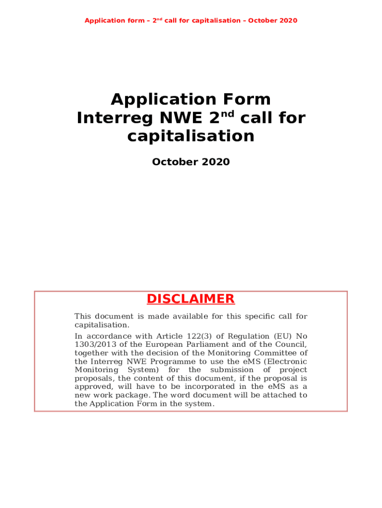 what use for Territorial Cooperation programmes and pro Doc Template | pdfFiller