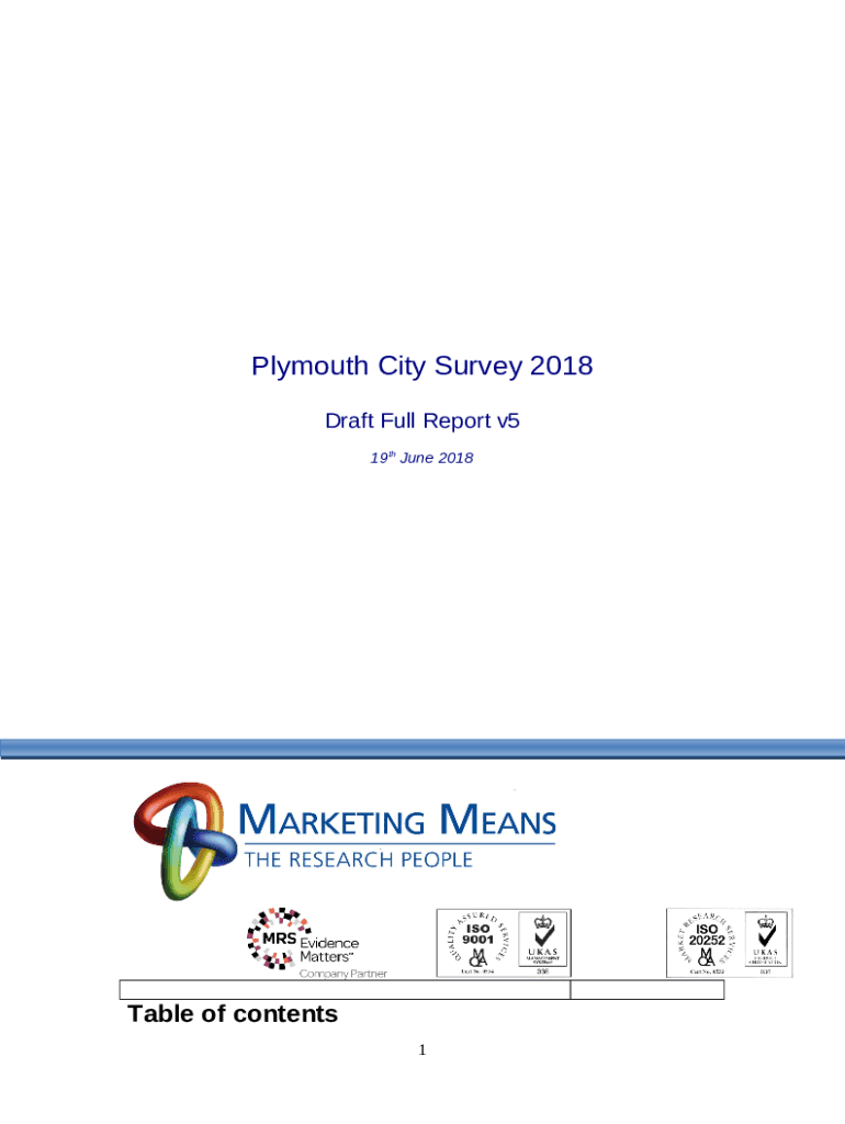 Draft Full Report v5 Doc Template | pdfFiller