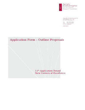 Application Outline Proposals Doc Template | pdfFiller