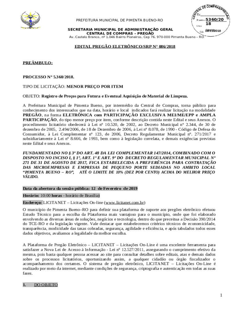 ANEXO IV - Modelo da Proposta Doc Template | pdfFiller