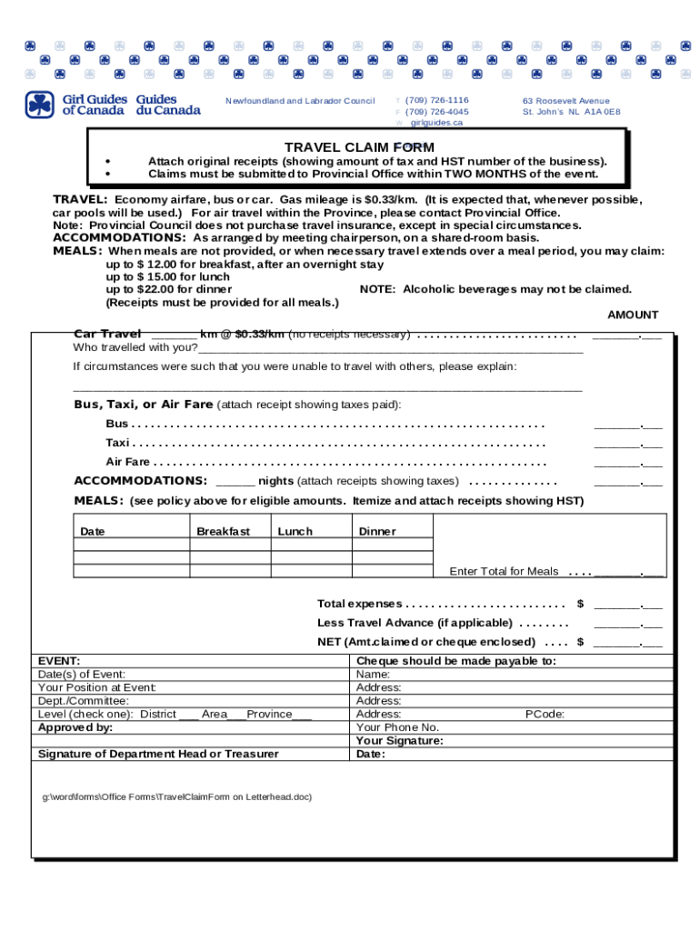 I created an expense report with GST/HST as the on... Doc Template ...