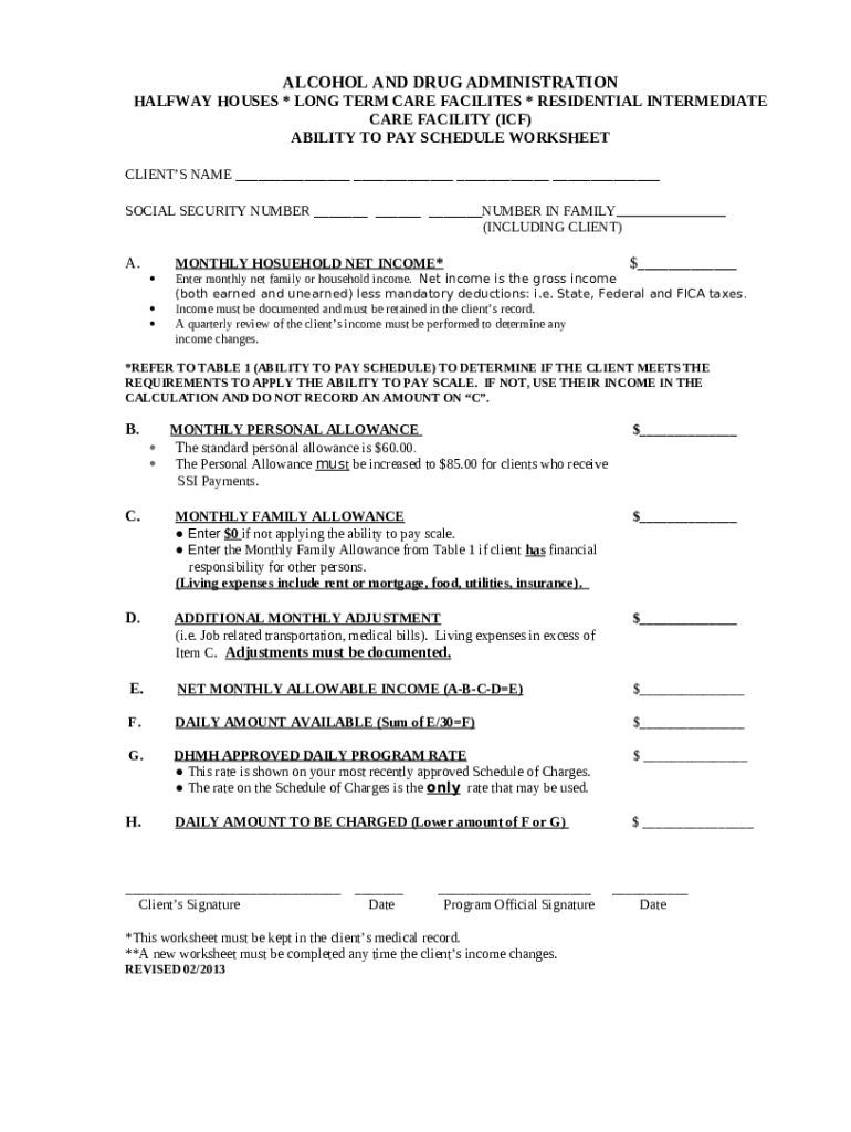 Alcohol and Drug Abuse Treatment ICF Fact Sheet. ... Doc Template ...