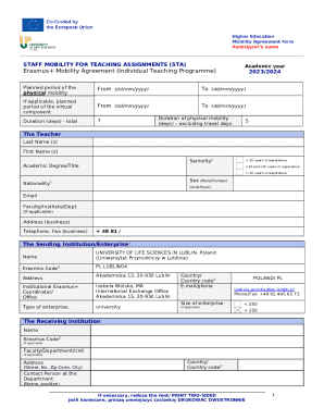 Staff Teaching Assignment (STA)International Affairs ... Doc Template ...