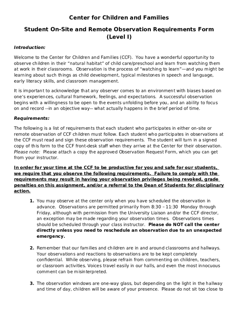 student-observation-request--level- ... Doc Template | pdfFiller