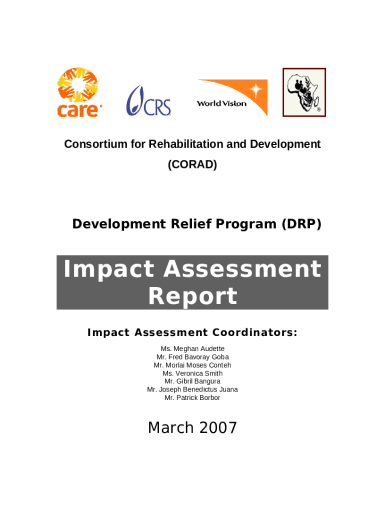 Impact Report - Urban Slums and Fringes Project Doc Template | pdfFiller