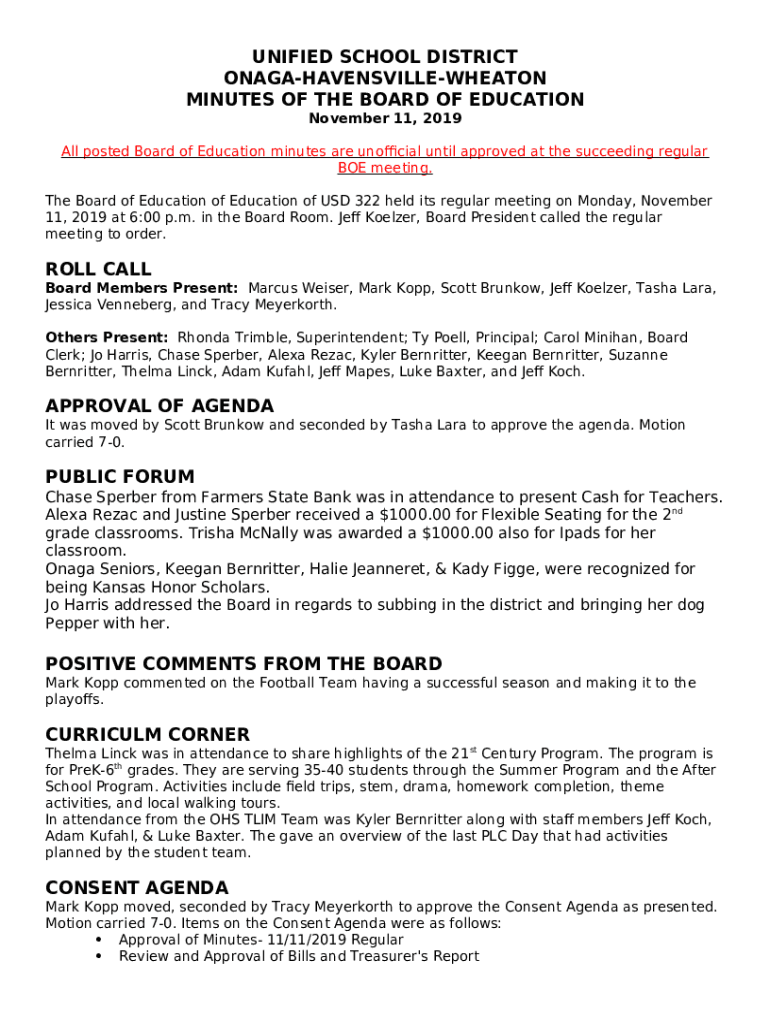 Board Members Present:Marcus Weiser, Mark Kopp, Scott Brunkow, Jeff ...