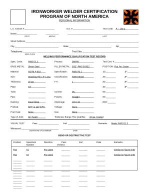 Certified Welder Program - Pinnacle of Welding Proficiency Doc Template ...