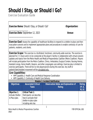 Health Care Medical Response and Surge Exercise - ASPR Doc Template ...
