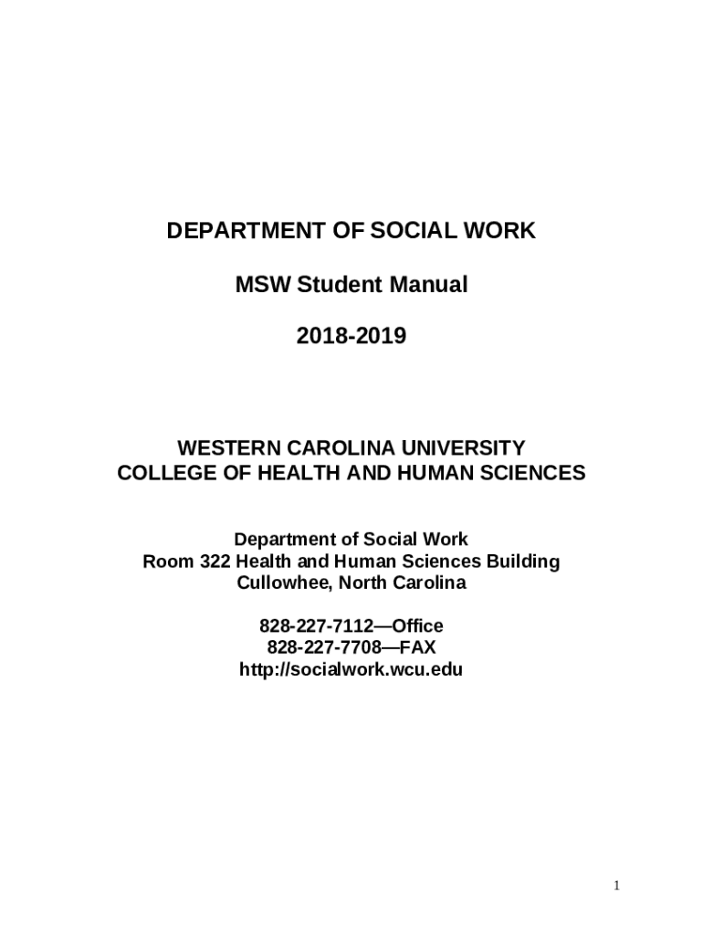 Social Work - MSW Doc Template | pdfFiller