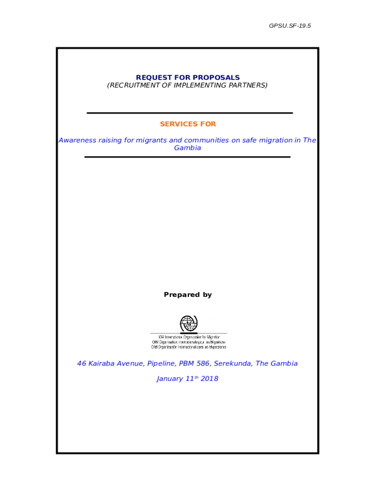 Request for Proposal for IPs FINAL IOM GAMBIA.doc Doc Template | pdfFiller