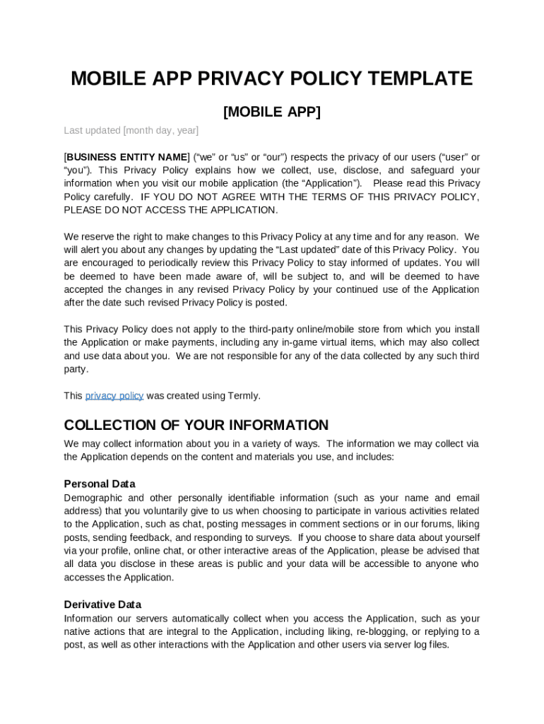 website terms of service template Doc Template | pdfFiller