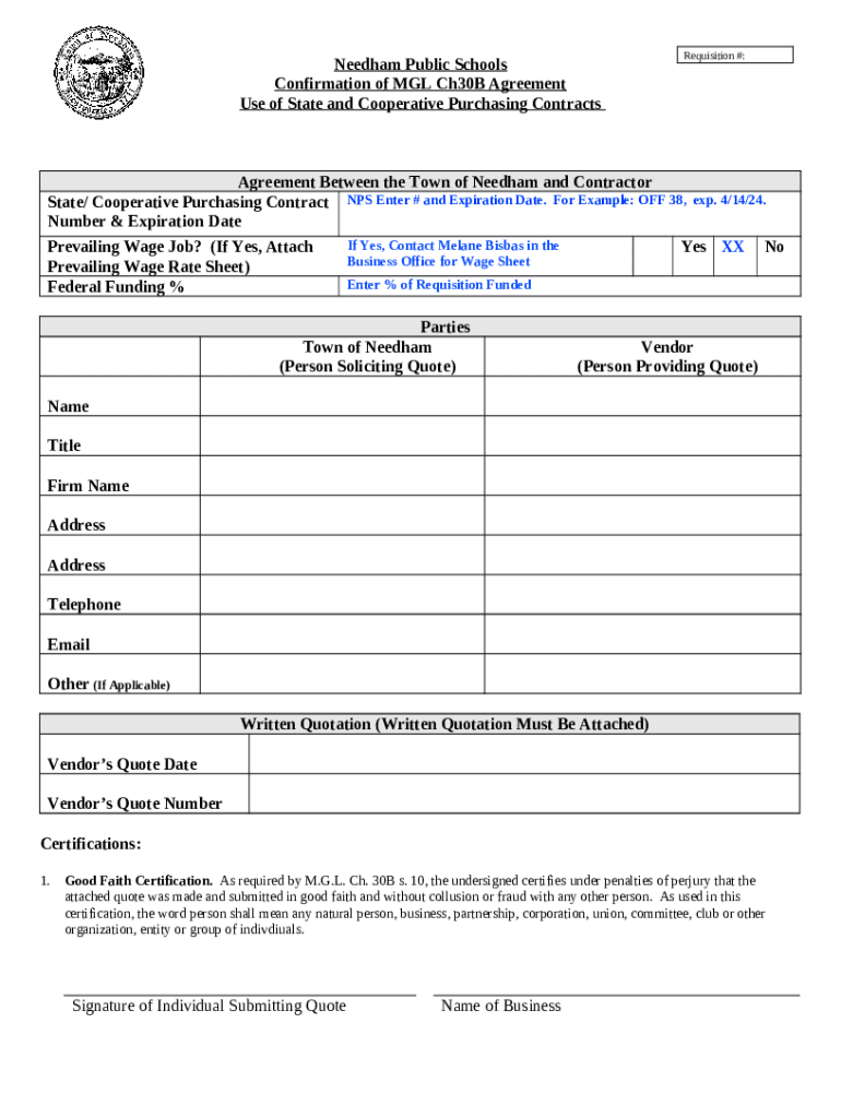 needham public schools contract Doc Template | pdfFiller