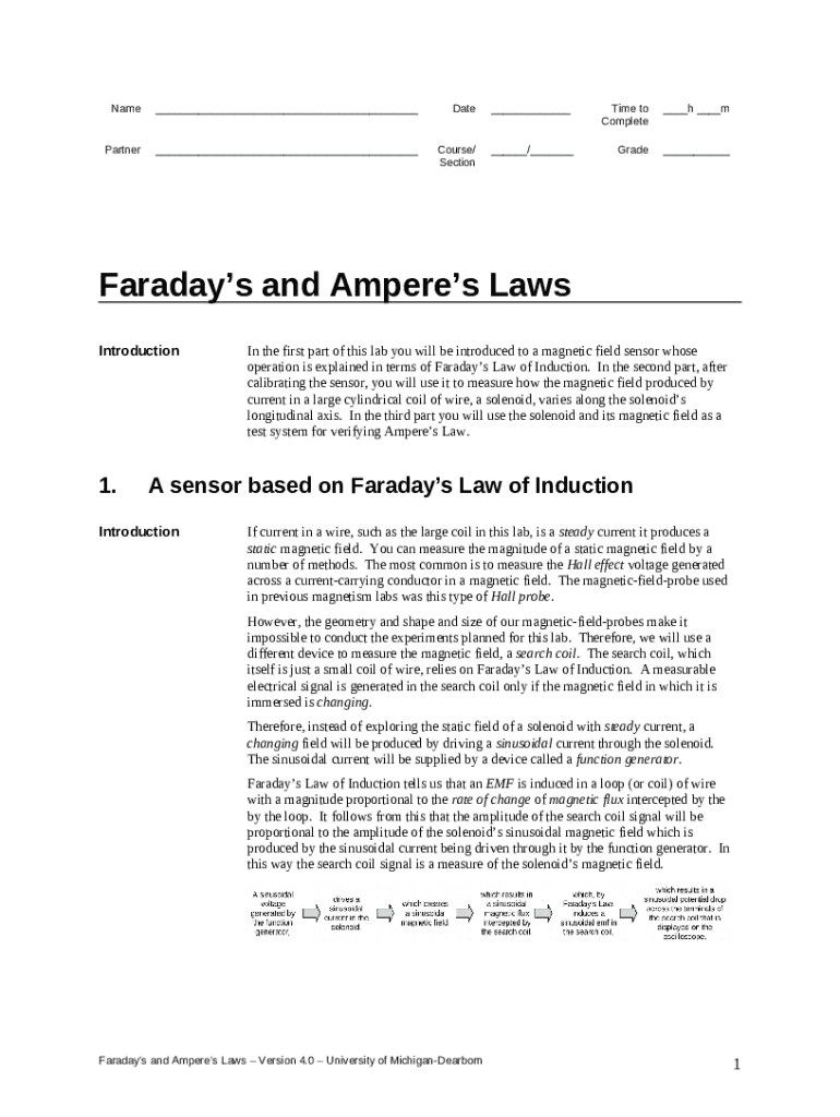 Faraday's Law of Induction VS Ampere's Circuital Law - www-personal umd ...