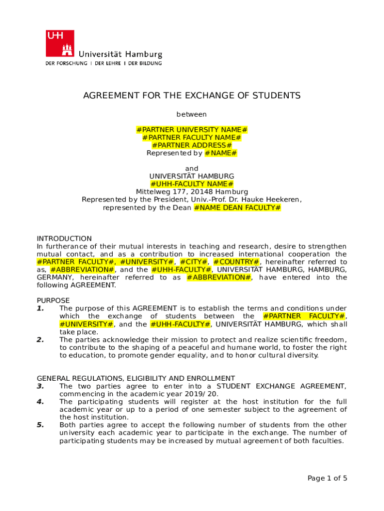 Ination for International Students Brochure - Hamburg Doc Template | pdfFiller